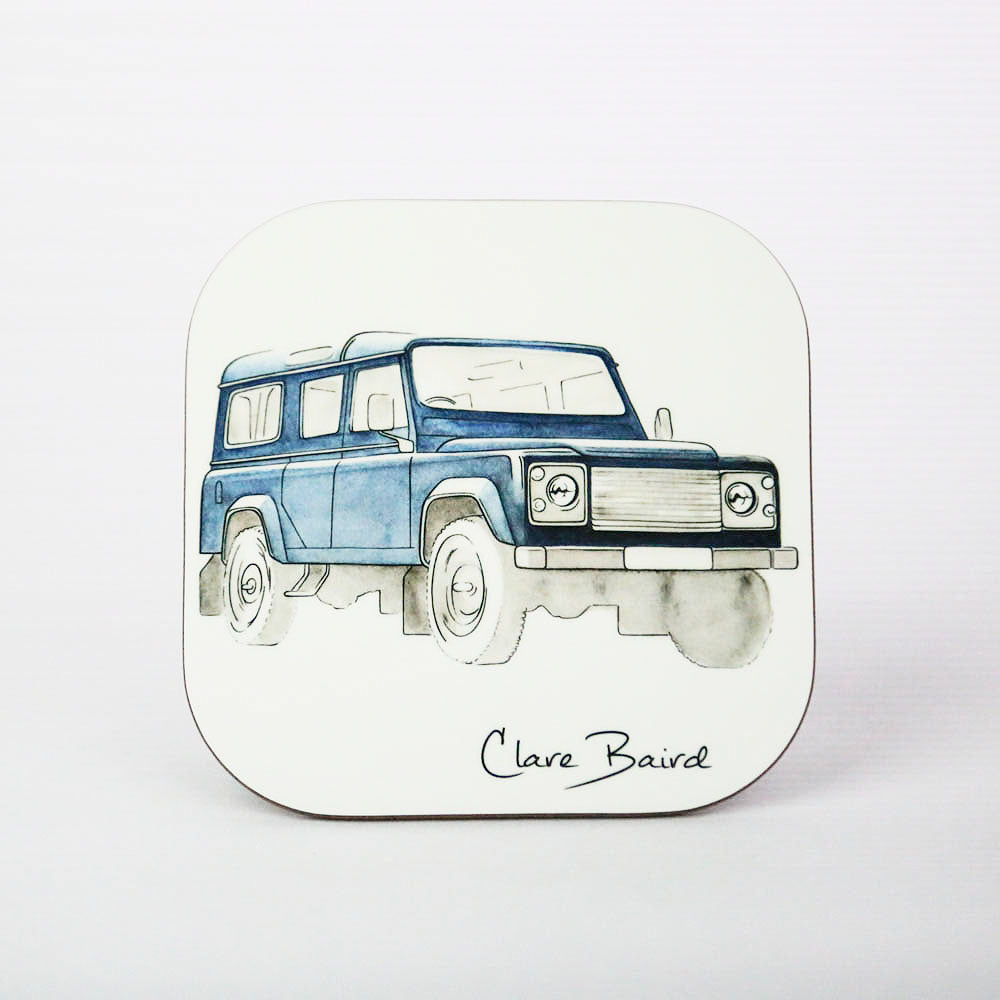 Land Rover Defender Coaster | Clare Baird – Clare Baird